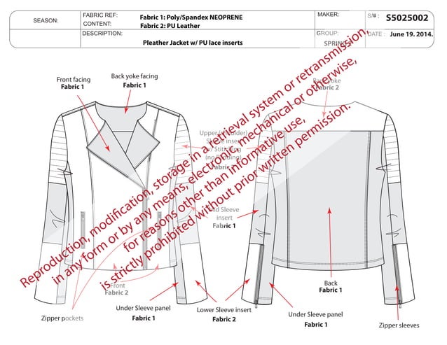 Jacket - Tech pack example | PDF | Women\'s Outerwear | Women\'s Clothing