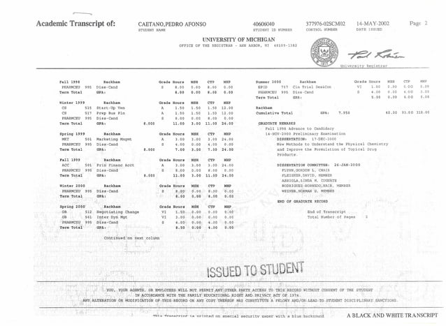MichiganPhDdiplomatranscripts | PDF | Undergraduate Education | College Education