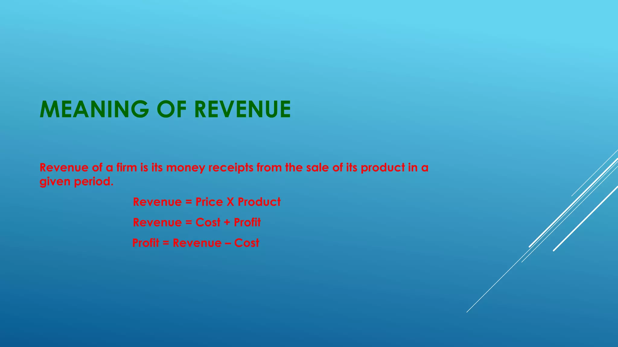CONCEPT OF Revenue | PPTX