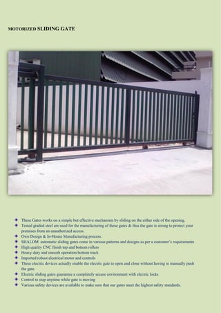 Sliding Gate | PDF