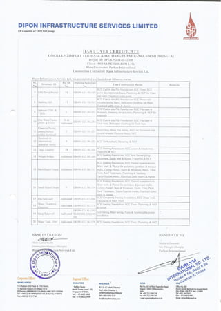 HAND OVER CERTIFICATE | PDF