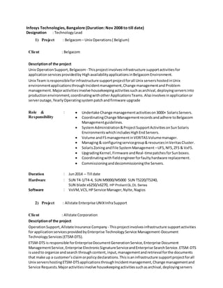 RajeshPrabhu-G - Infosys projects | DOCX