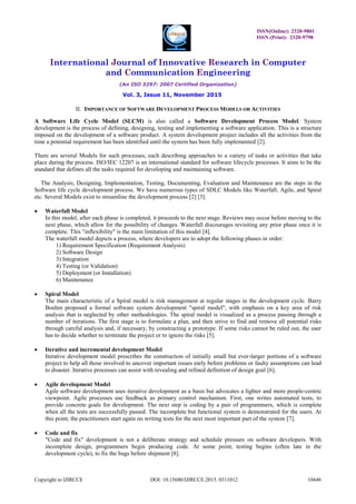 An Innovative Research on Software Development Life Cycle Model | PDF