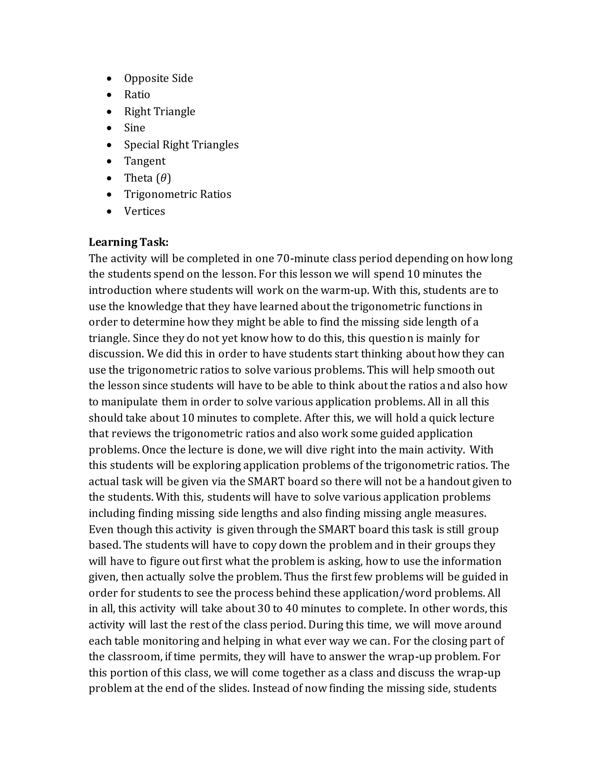 edTPA Lesson Plans 1-3 | DOCX