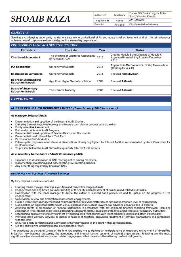 RightJobs.pk-CV-Shoaib Raza | PDF