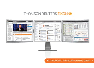 Introducing Thomson Reuters Eikon | PDF | Stocks and Bonds | Personal ...