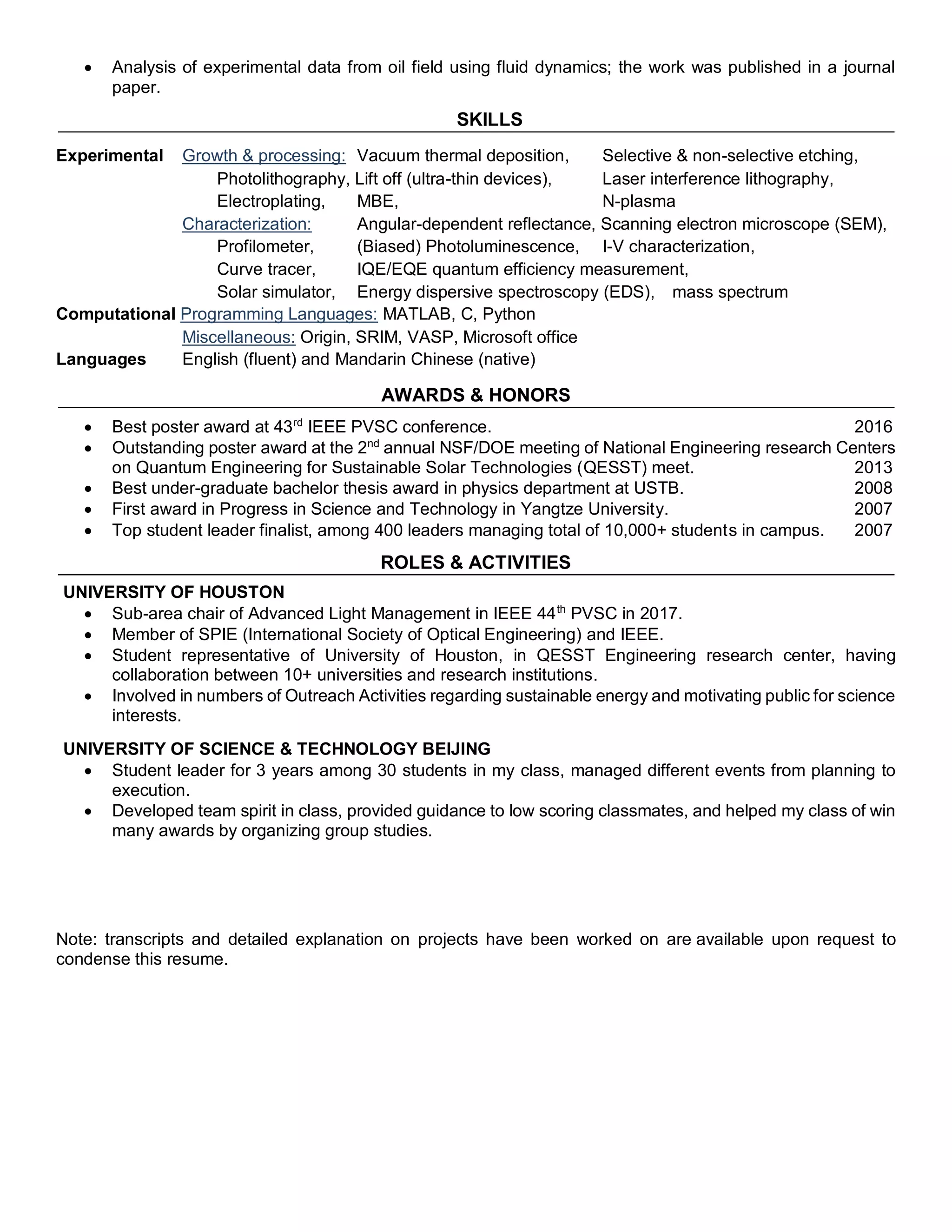 Resume Ivy 20161216 | PDF