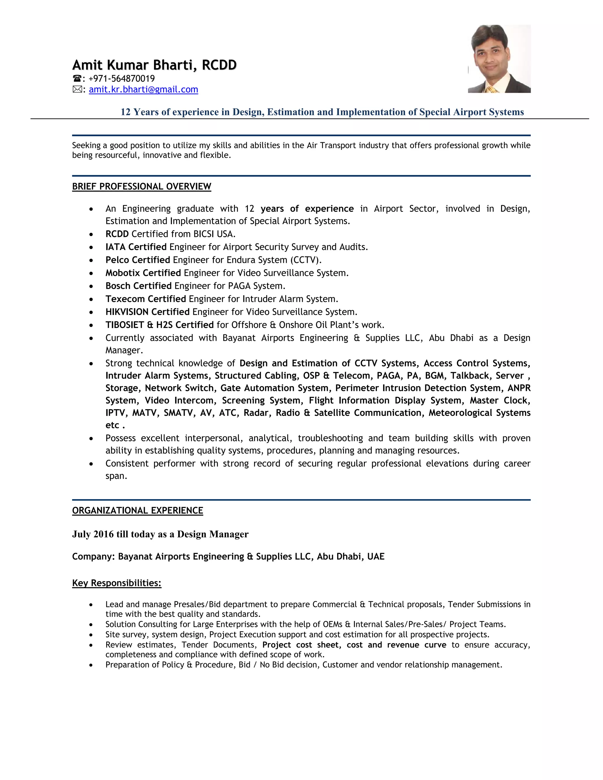 Amit Bharti_CV | PDF