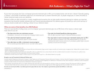 IRA Rollover-What's Right for You - AMIRARRG0514 | PPT