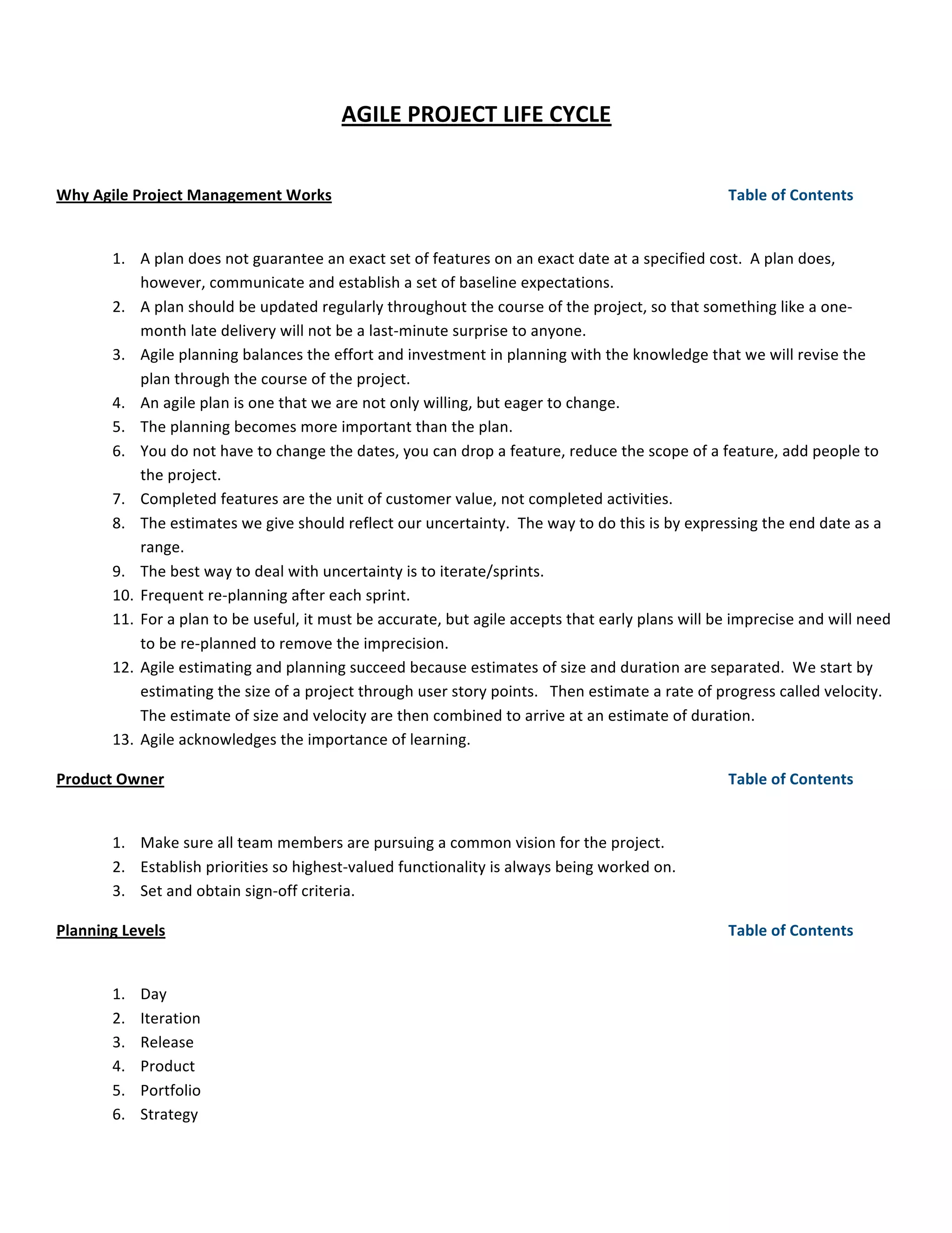 Agile Project LifeCycle | PDF