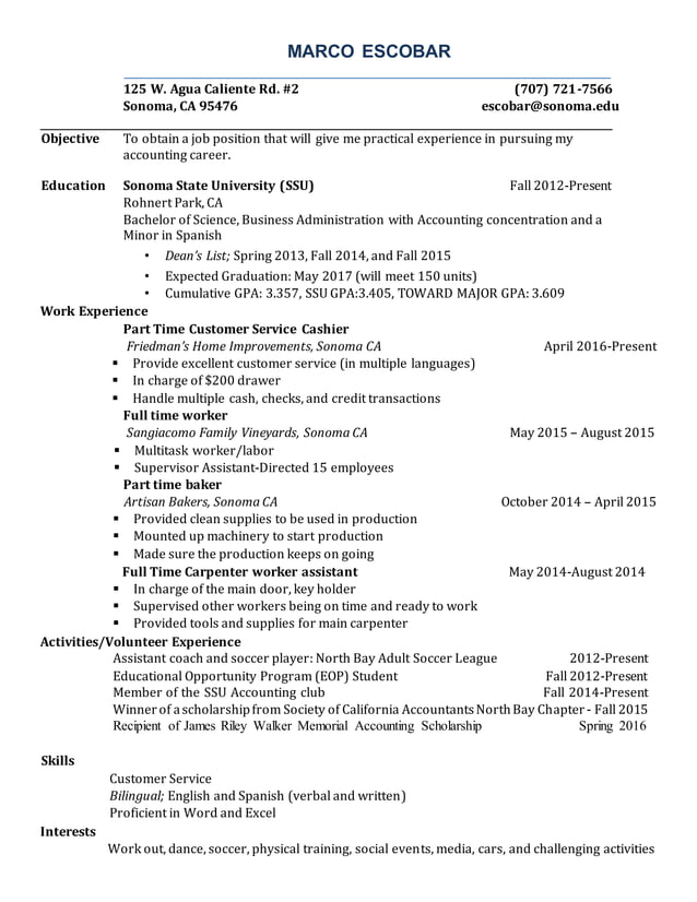 Marco Escobar, Resume_09_21_16 | PDF