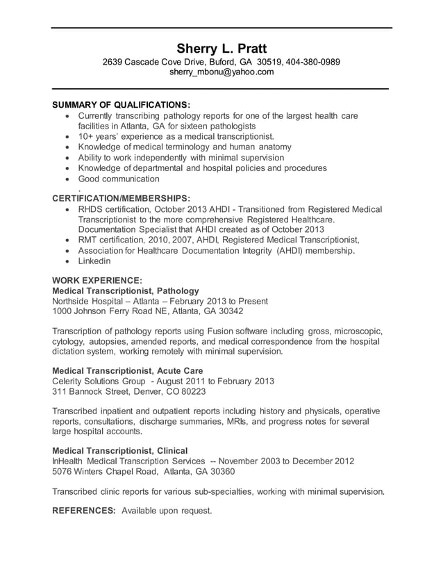 Sherry Pratt resume | DOCX