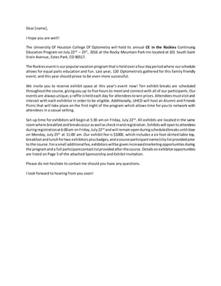 Exhibitor Invitation FINAL | PDF