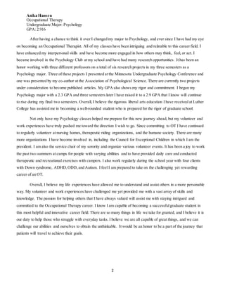 Anika Hansen Personal Statement | DOCX