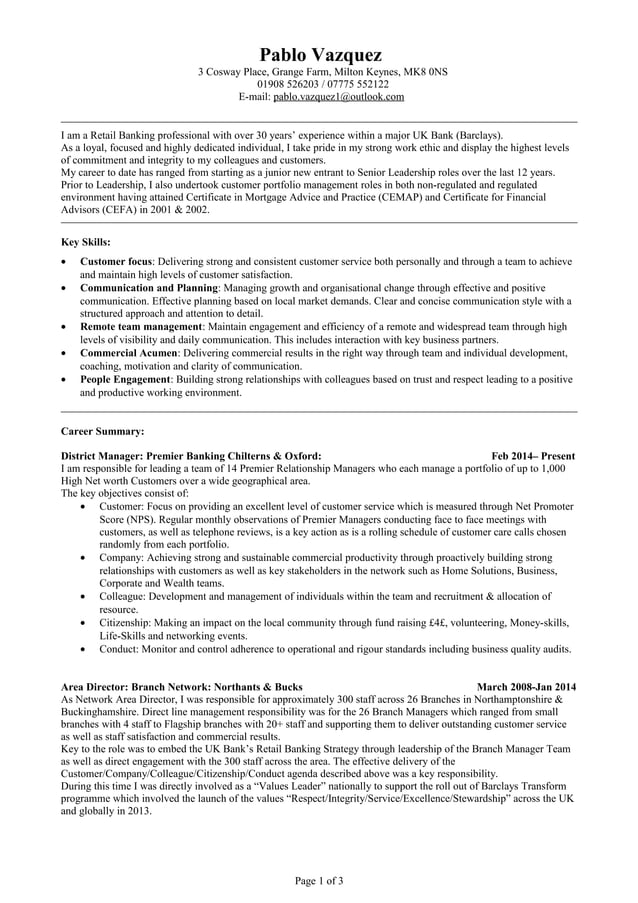 Pablo Vazquez CV 2016 1 | DOC