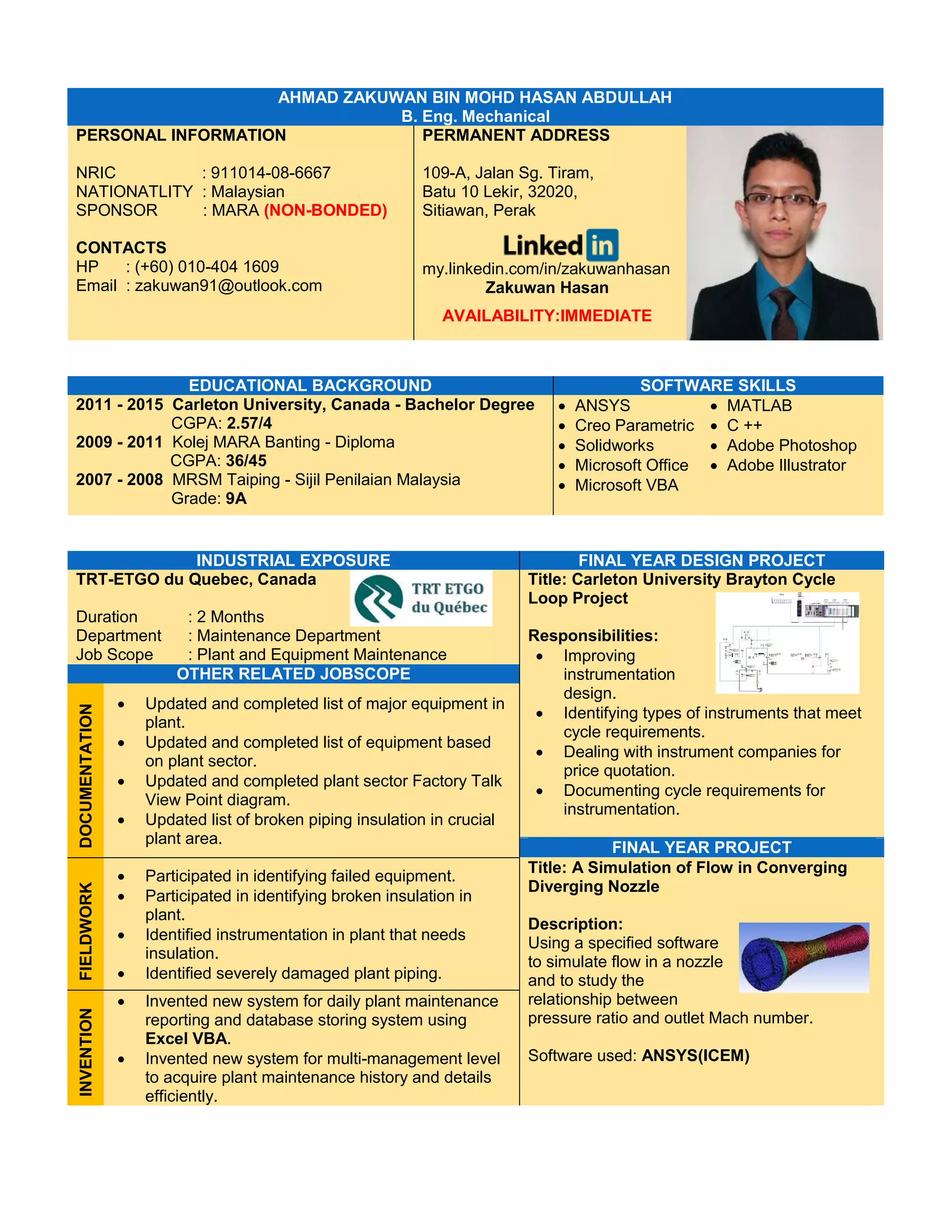 CV & Supporting Documents | PDF