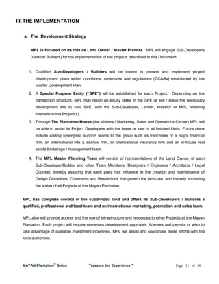 01 Why Belize - Our Story and Vision - Mayan Plantation, Belize | PDF