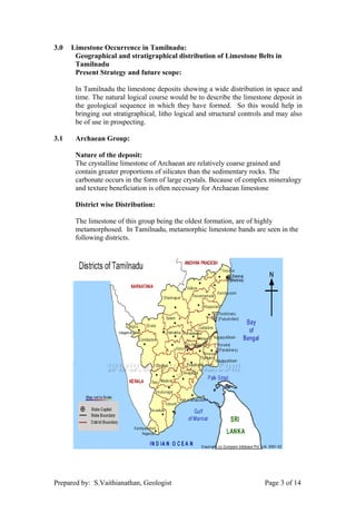 Tamil Ndu Limestone Final | DOC