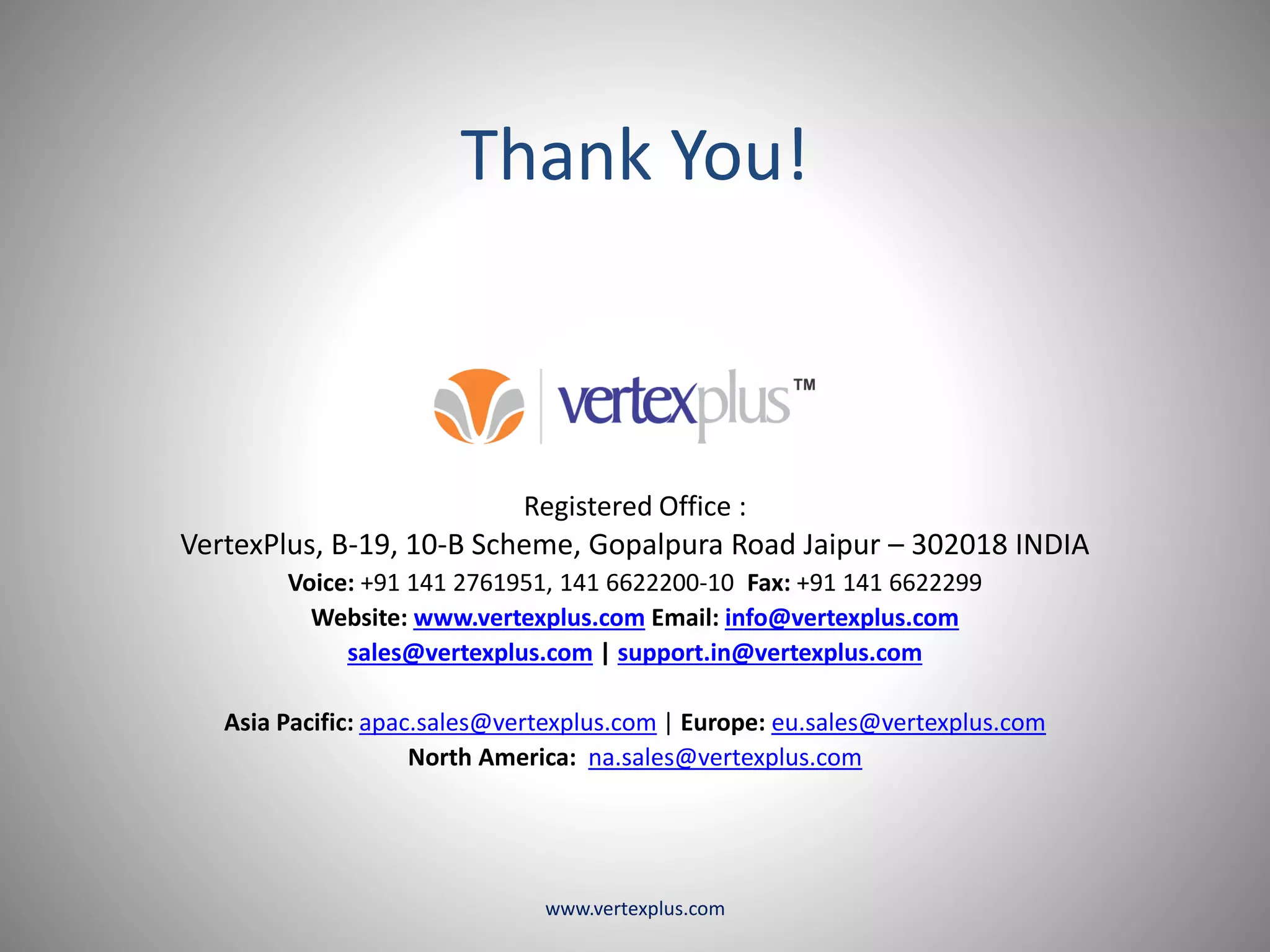 VertexPlus-CorporatePresentation-Ver2 6 | PPTX