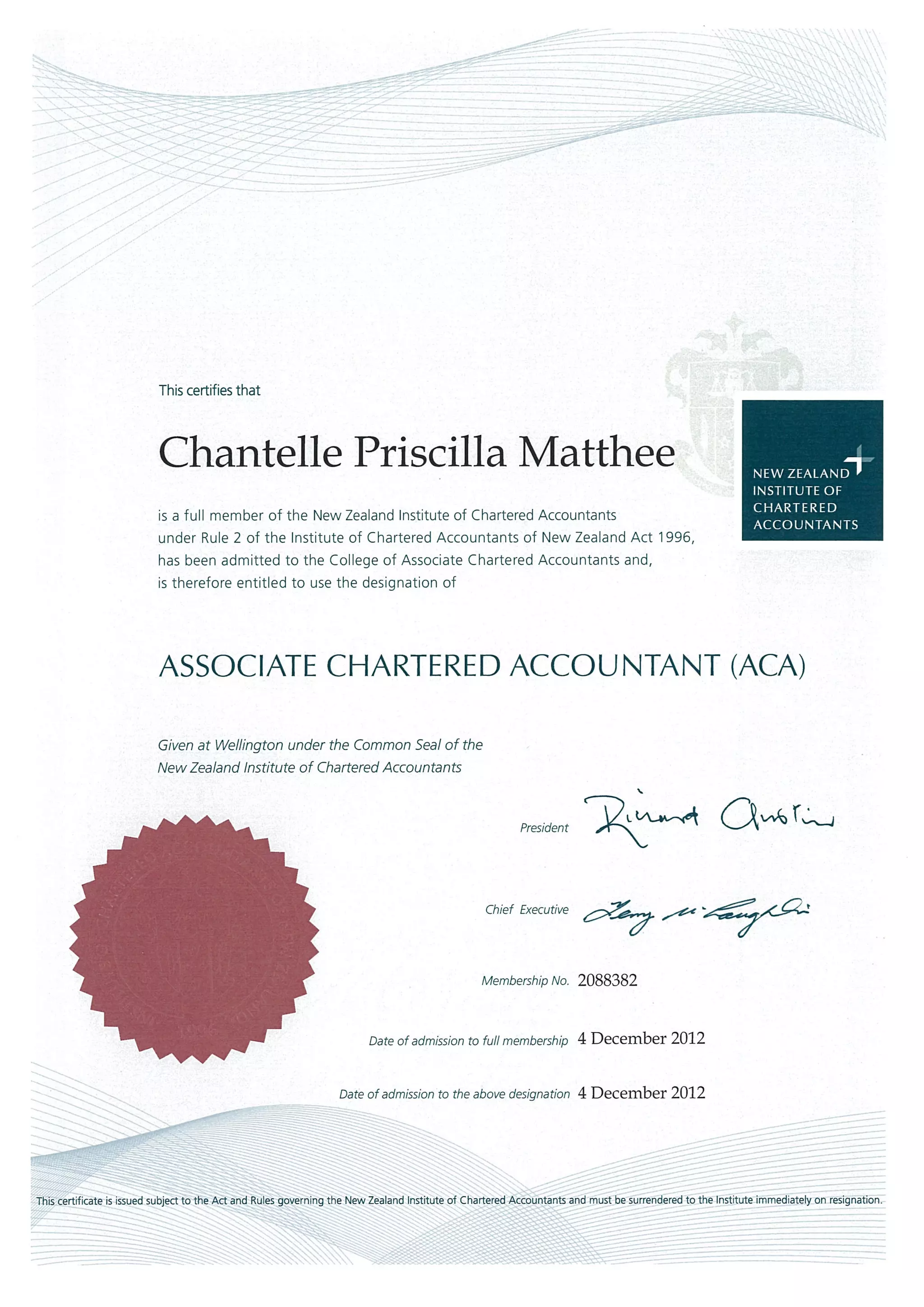 NZICA Qualification | PDF