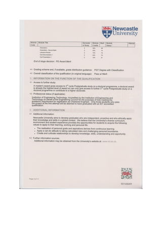 Master Degree And Master Degree Transcript Pdf