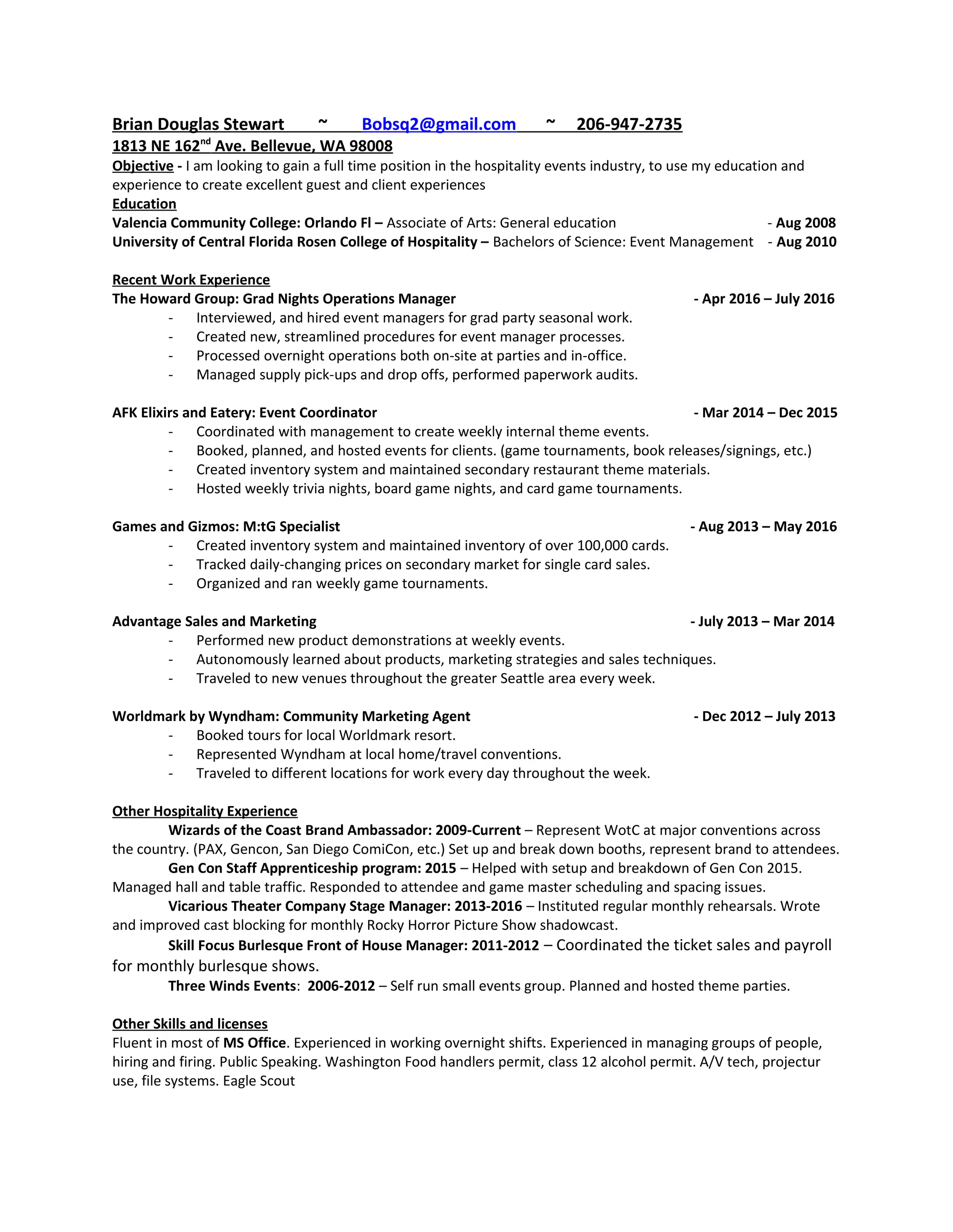 Brianstewartresume | PDF