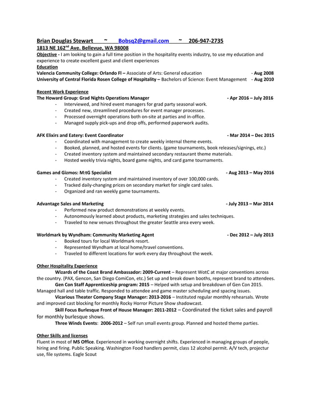Brianstewartresume | PDF