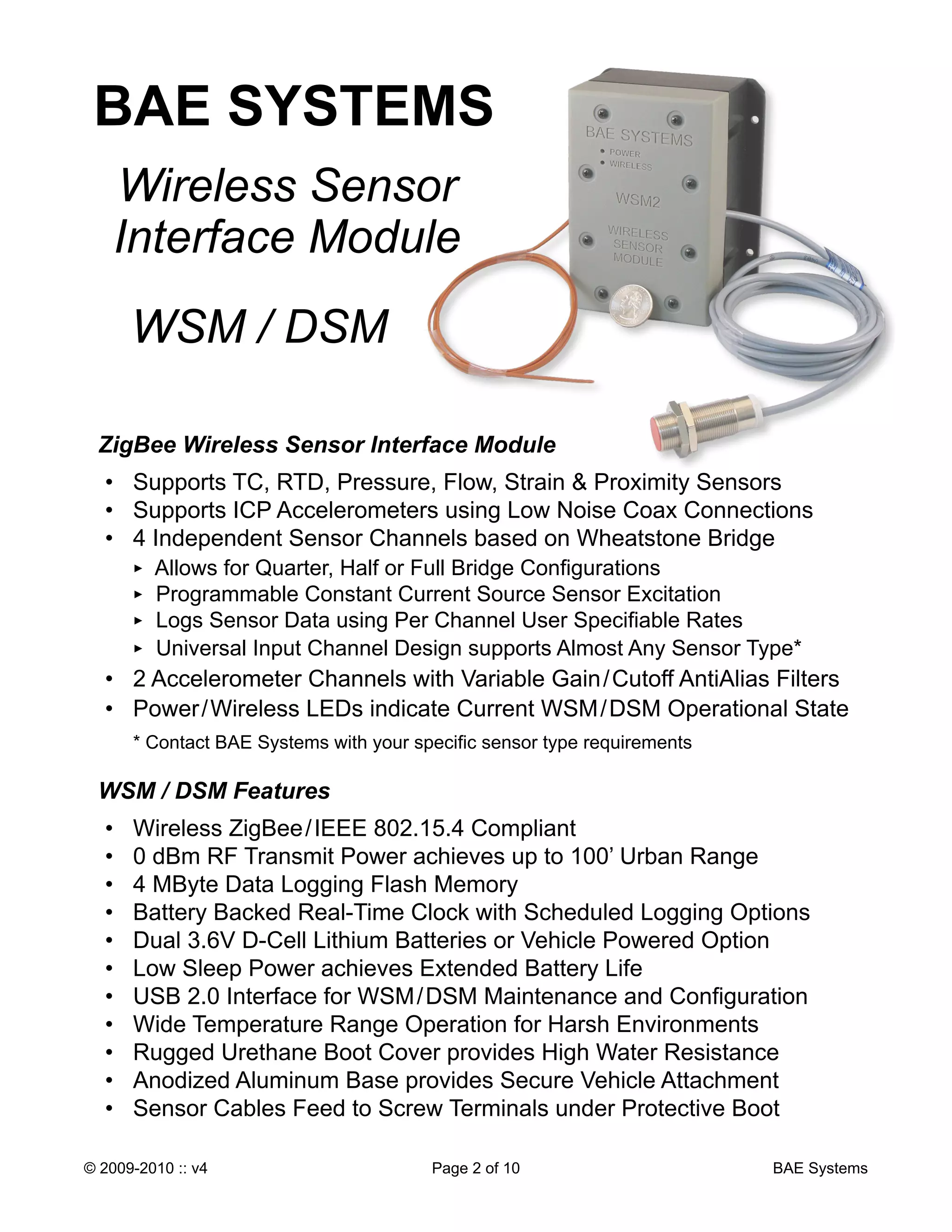 WSM-DSM_Specs_v4 | PDF