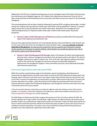 FIS article - FFIEC Cybersecurity Assessment - by Andy Kim - Summer ...