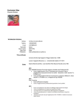CurriculumVincenzo_04_2016 | PDF
