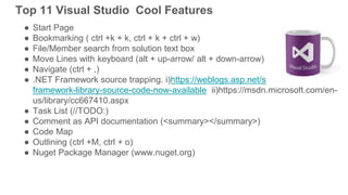 Productivity Enhencement with Visual Studio | PPTX