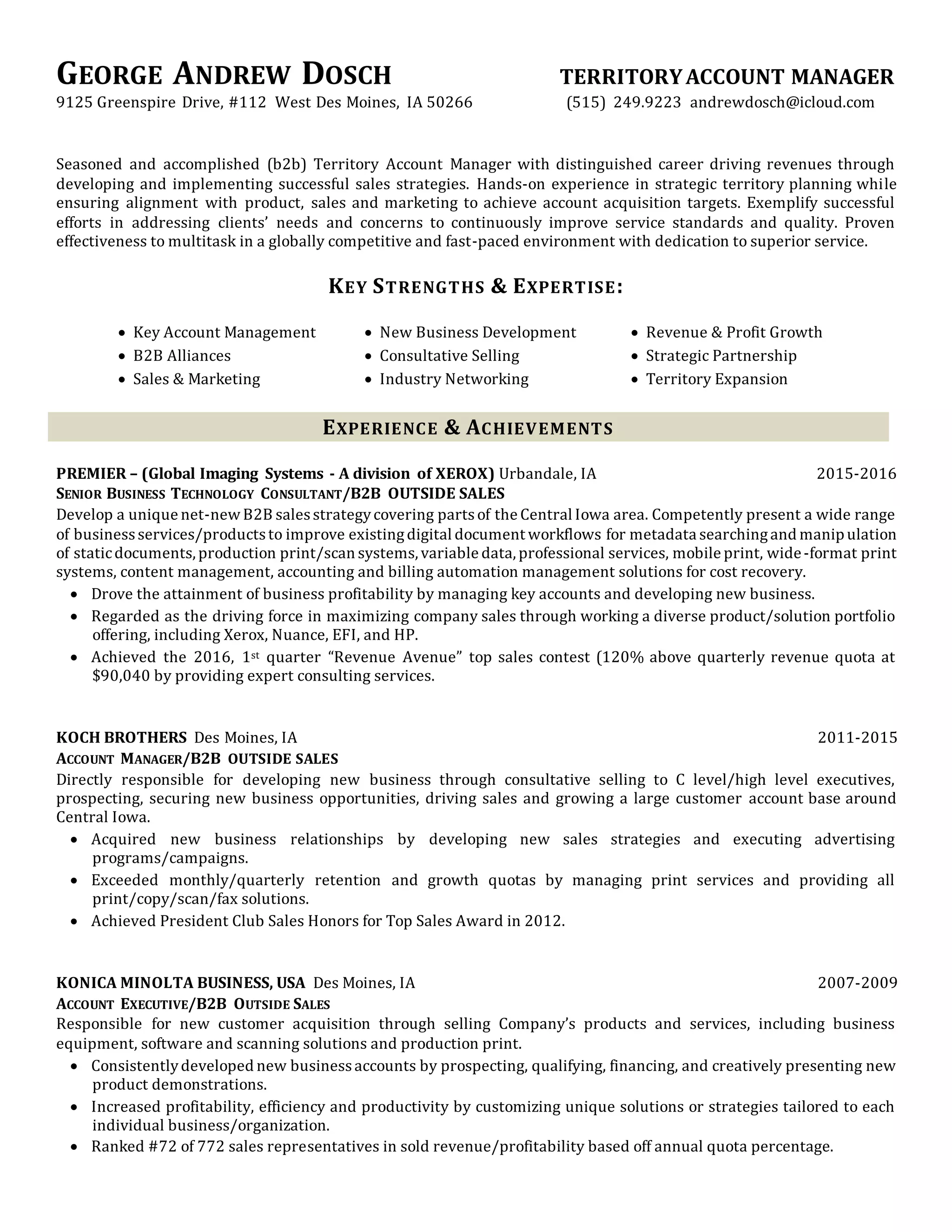 GEORGE ANDREW DOSCH - word resume | DOCX