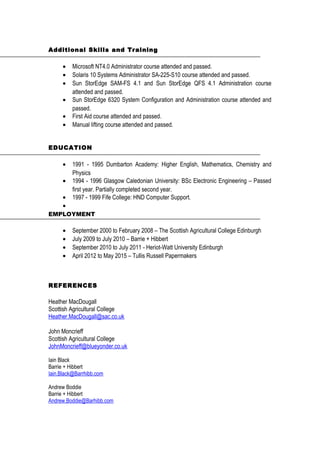 Alan Robertson CV September 2016 | DOC