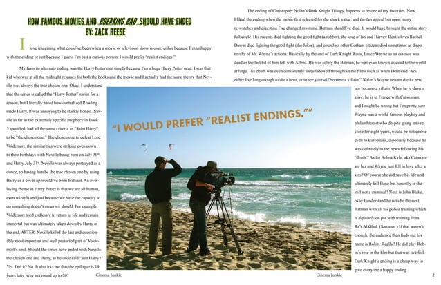 magazine cover and article SPREAD | PPT