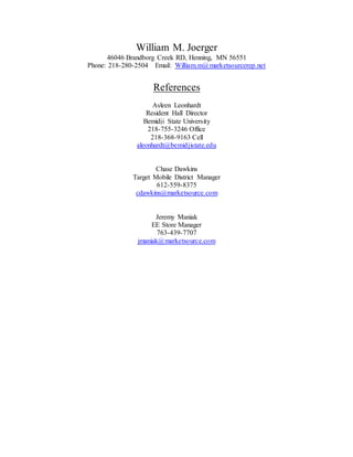 Resume for EE Manager | PDF