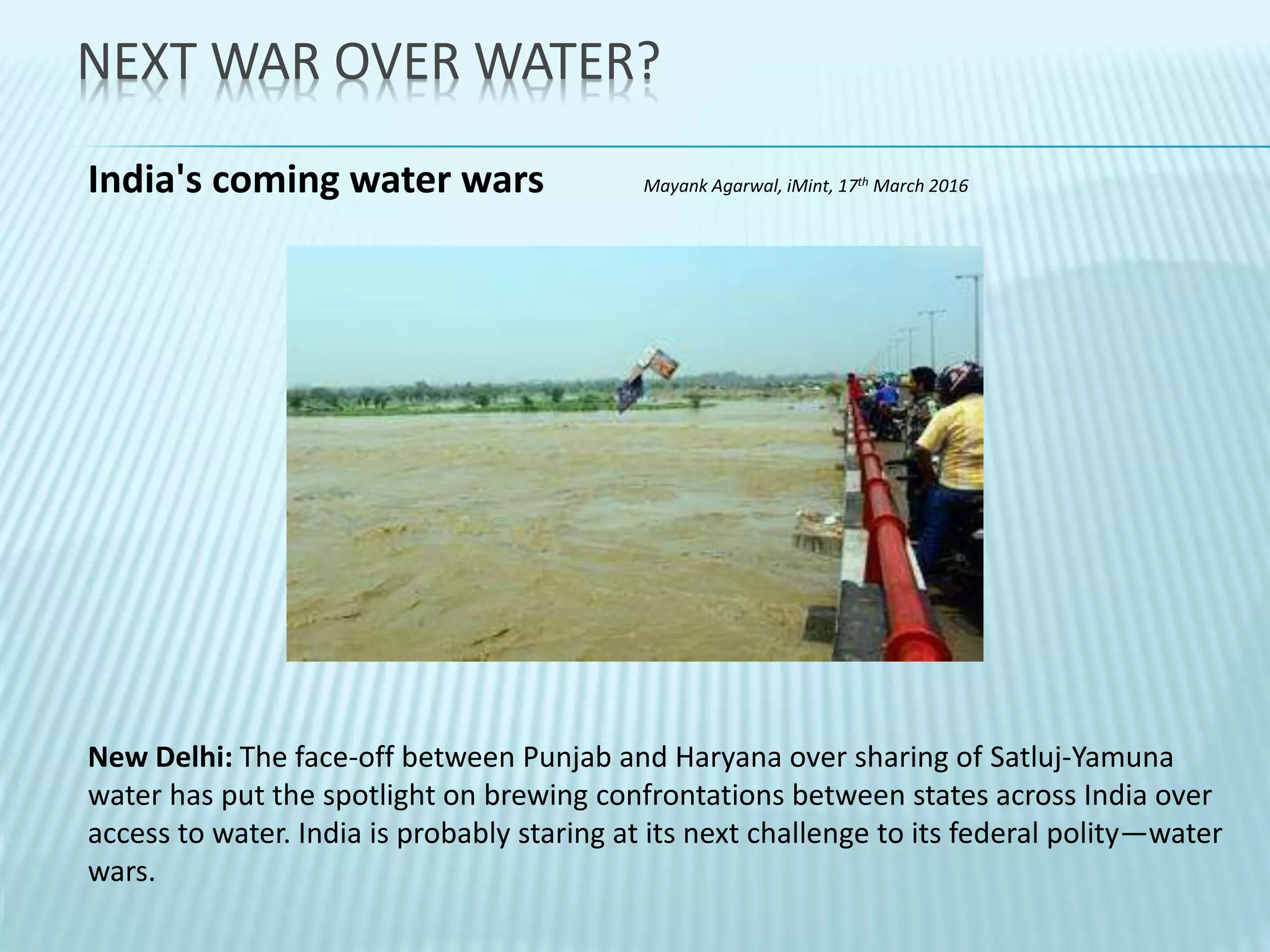 Water Conservation in India | PPTX