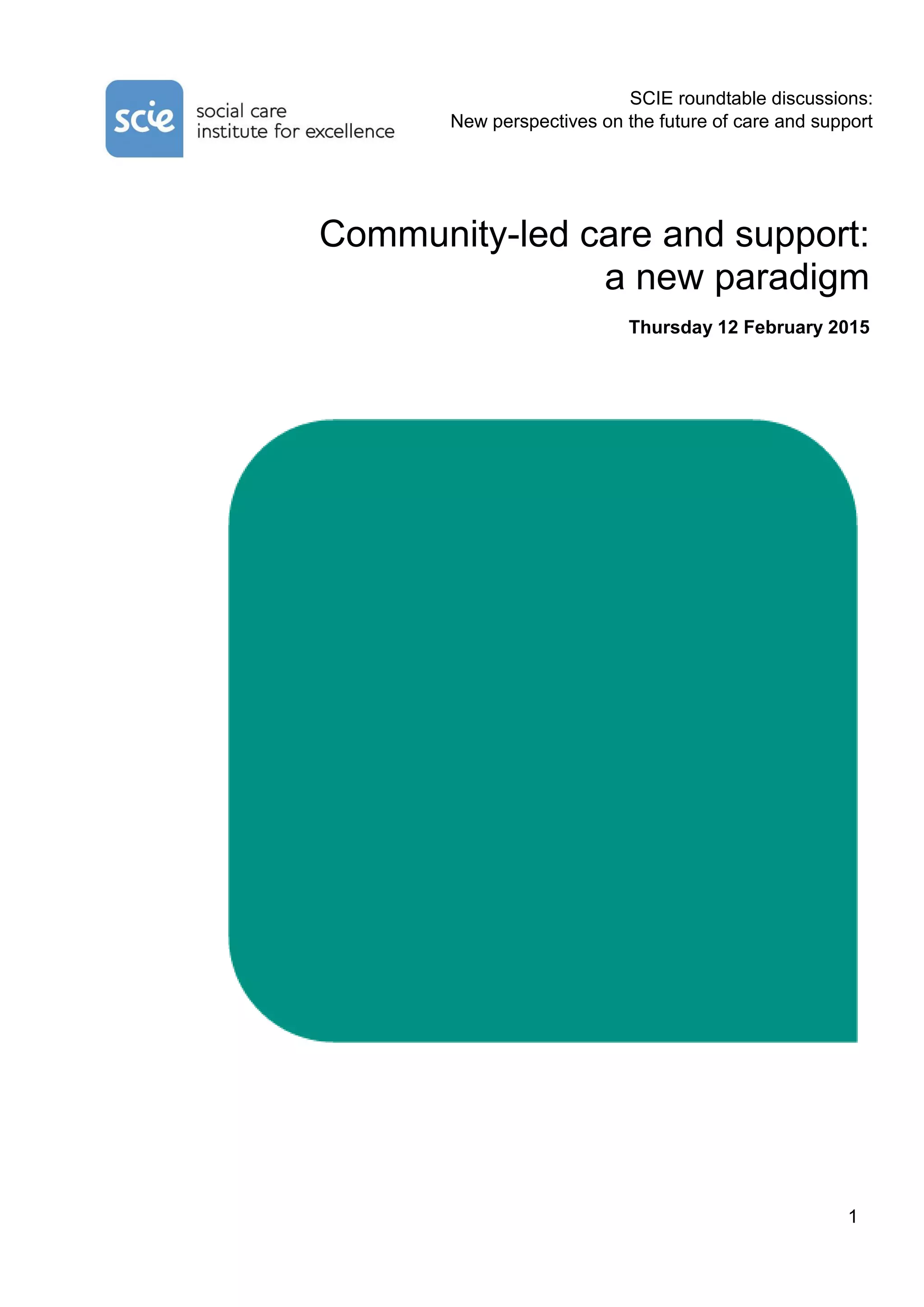 community-led-support scie roundtable report jg | PDF