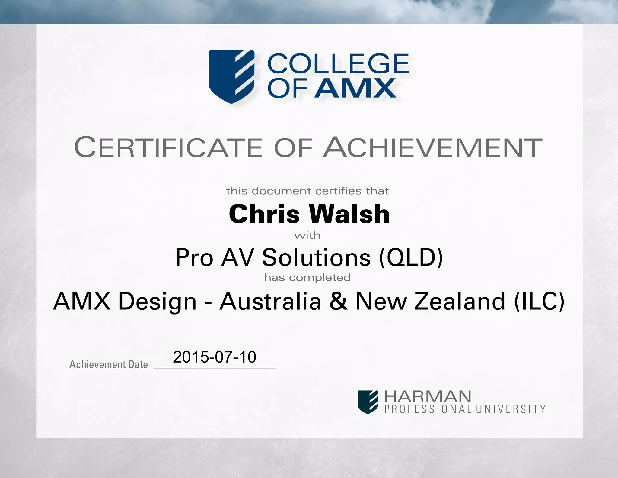 AMX Design Certification | PDF