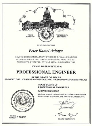 TX license | PDF