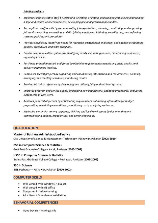 Masood Umer CV | PDF