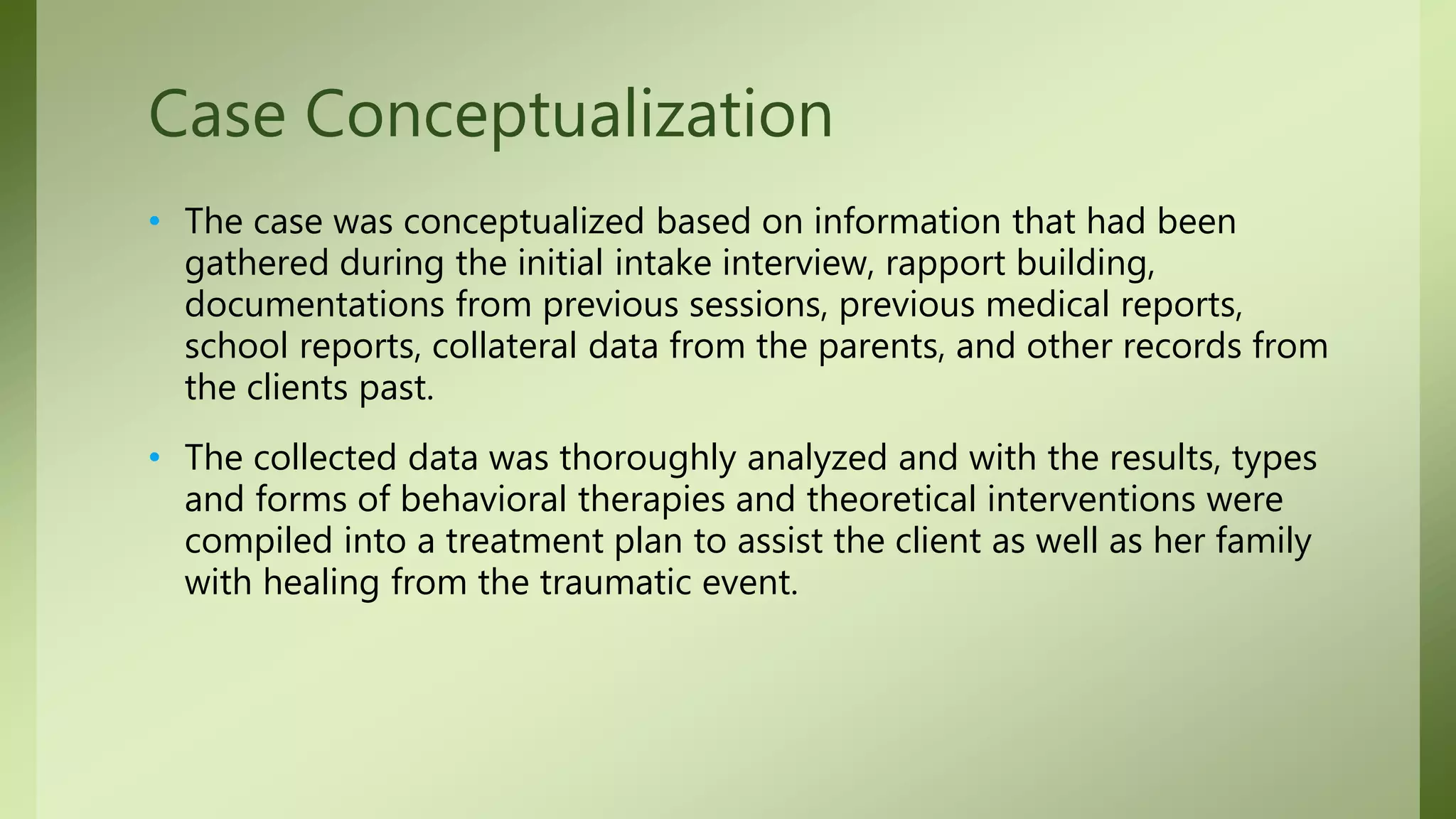 Case Conceptualization | PPTX
