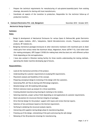 Omkar Sawant_CV | DOC | Mechanical and Industrial Engineering Industry | Industries