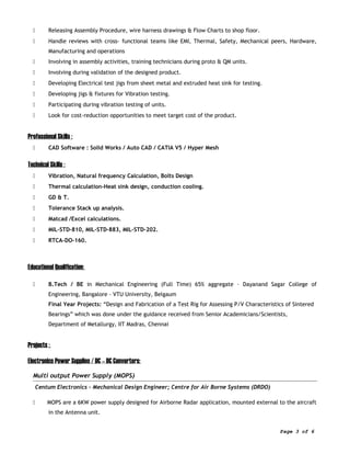 Omkar Sawant_CV | DOC | Mechanical and Industrial Engineering Industry | Industries