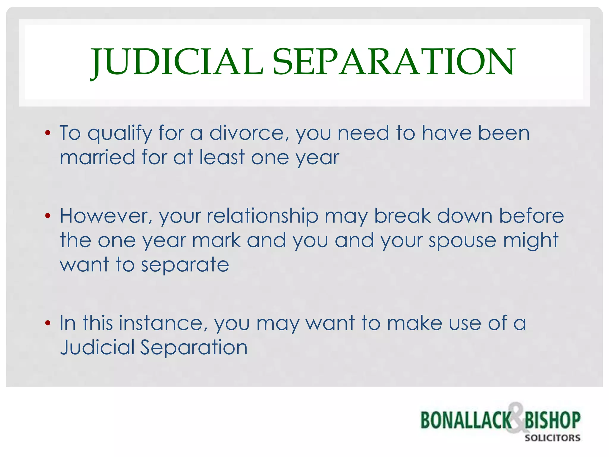 Judicial Separation | PPTX