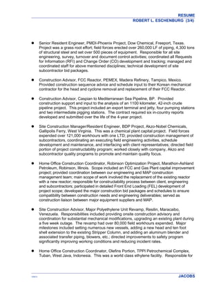 Eschenburg Resume 1 | DOC