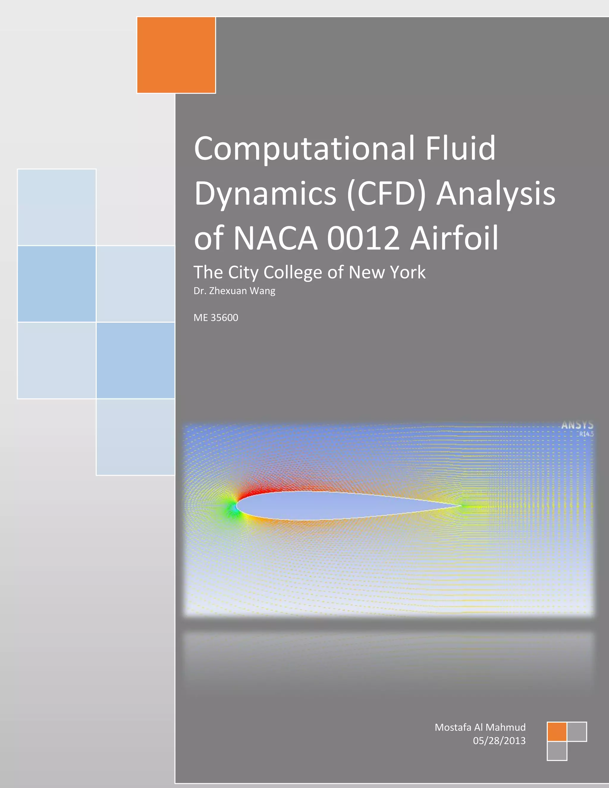 CFD analysis of an Airfoil | PDF