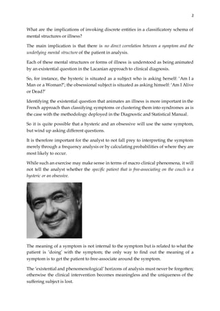 Jacques-Alain Miller on 'Lacan's Clinical Perspectives' | DOCX