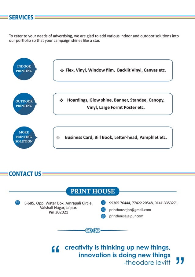 Print House Company Profile | PDF