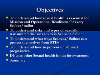Sexual Health Presentation NMCB 3 | PPT