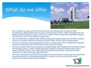 Dairy Process presentation Rev 4 | PDF